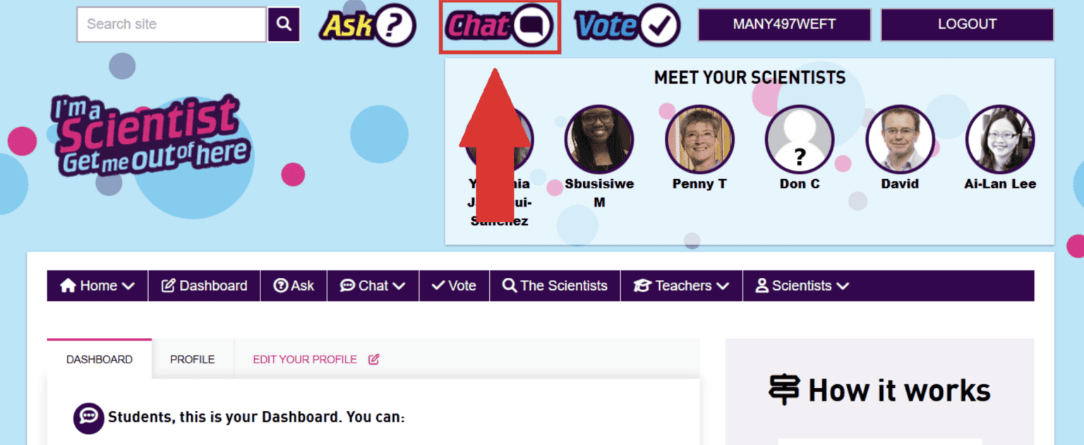 💬 Sixth Form STEM Chats – I'm a Scientist, Get me out of here!
